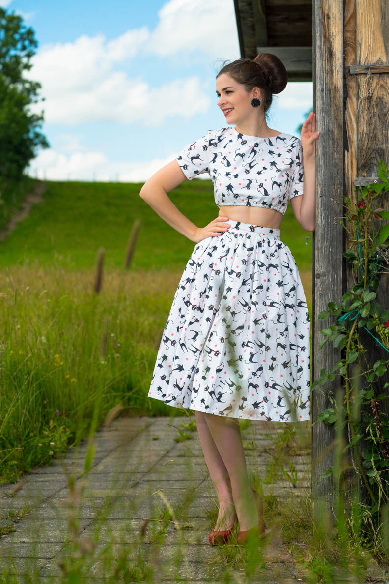 Cropped-Tops im Retro-Look versüßen uns den Sommer